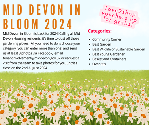 Mid Devon in Bloom Competition - MIDDEVON.GOV.UK
